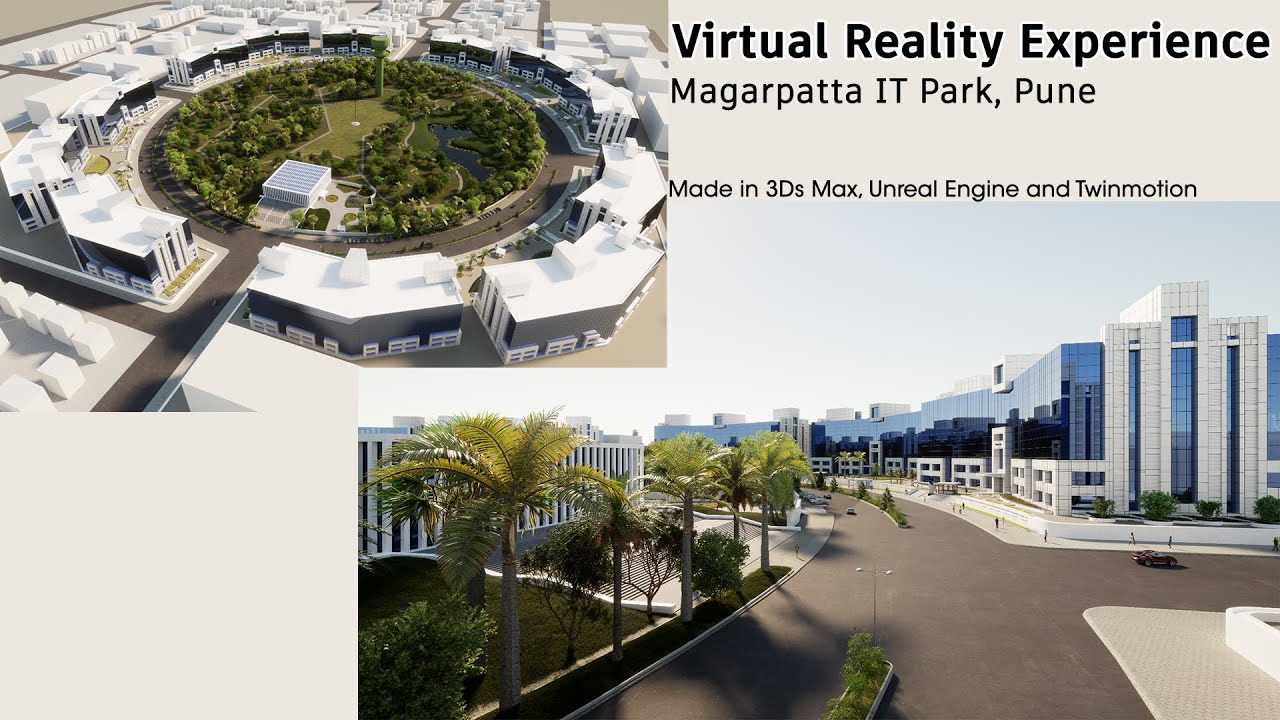 IT PARK Magarpatta VR Architectural Visualization - YouTube
