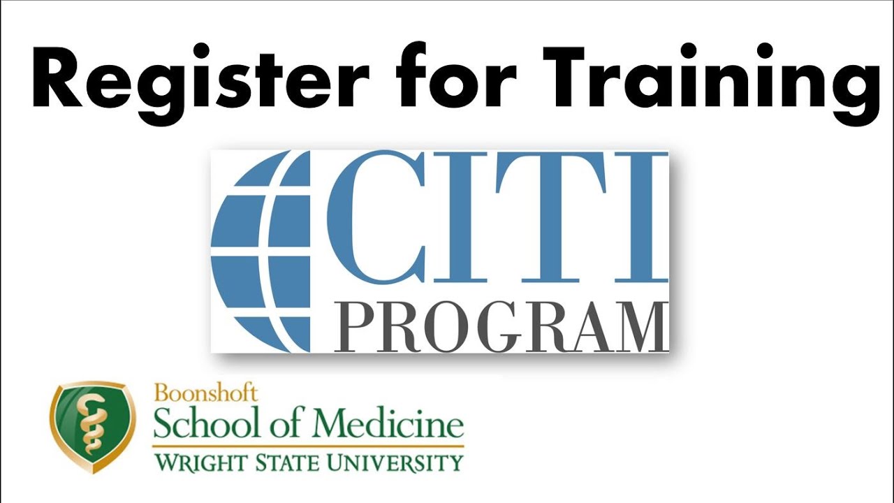 CITI Training Registration (PTX 8140) - YouTube