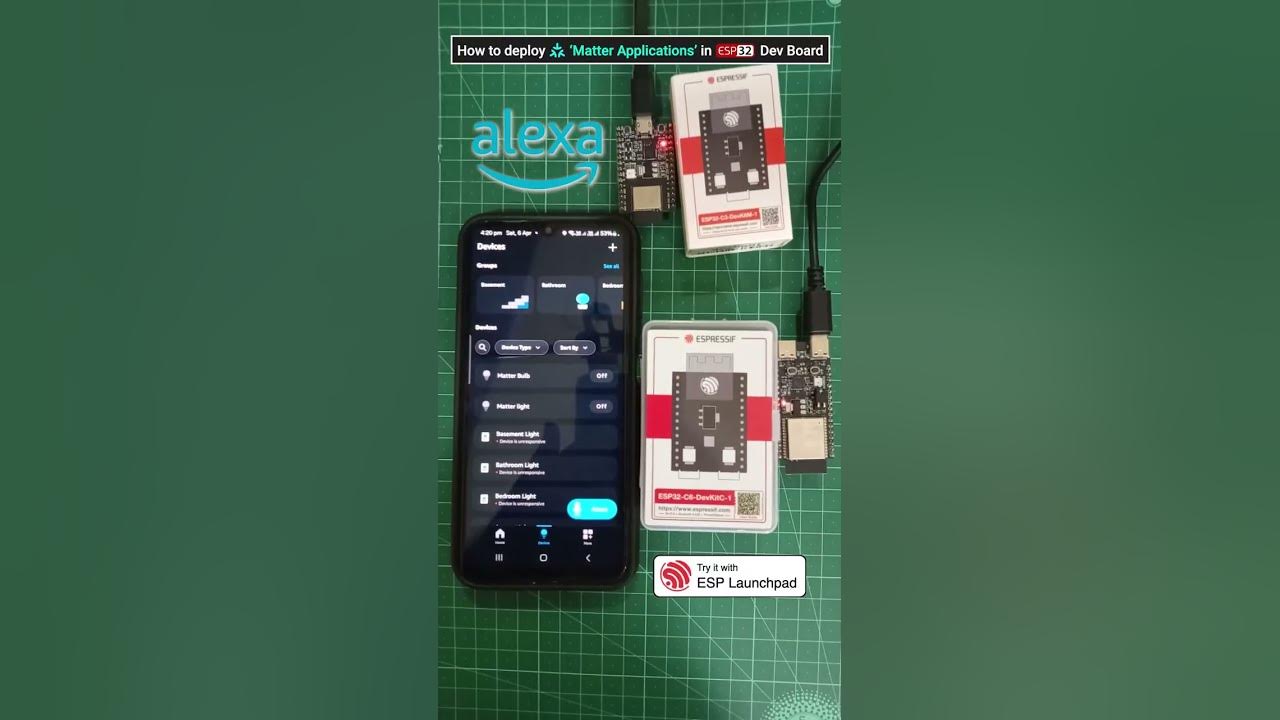[HND] ESP32 Matter-Light Application Demo #iot #esp32 #matter - YouTube