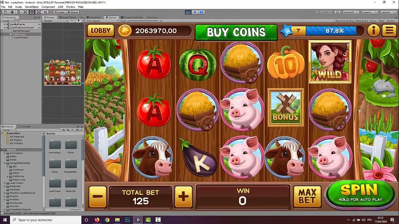 Vegas Slot Machine Unity Game Source Code #unity #unity3d #unitydev #unitydeveloper #sourcecode ...