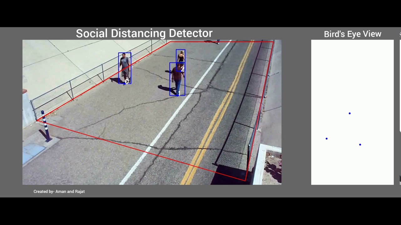 Tracking Social Distancing through Machine Learning - YouTube