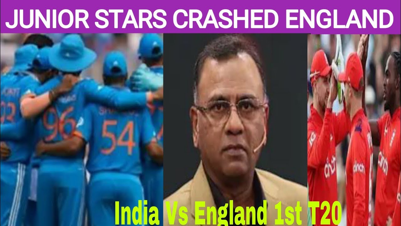 INDIA JUNIOR STARS CRASHED ENGLAND 🔥||PAK MEDIA CRYING|| BASIT ALI ...