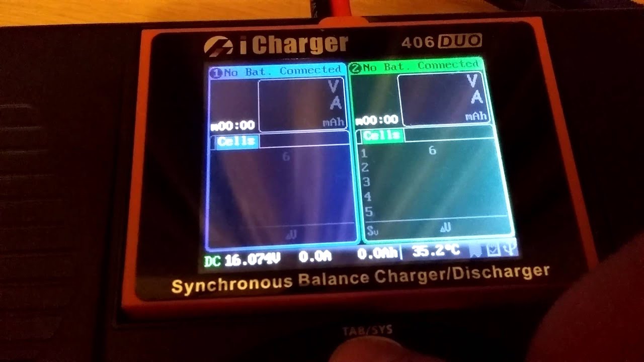 LCD problem of Icharger 406Duo - YouTube