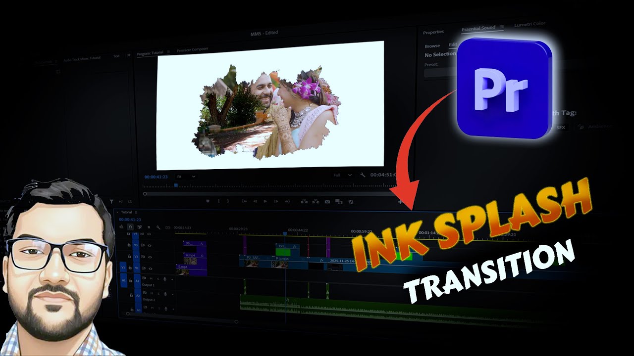 Ink Splash Transition in Premiere Pro | Wedding Editing Tutorial ...