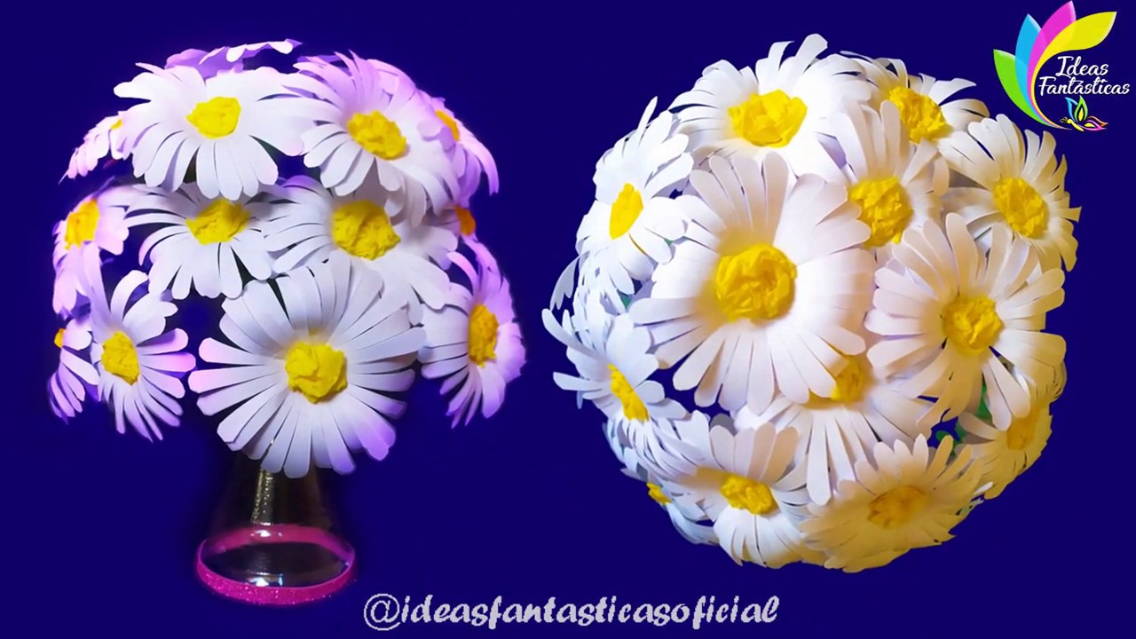 GULDASTA - Paper flowers Guldasta made with Empty Plastic bottles ...