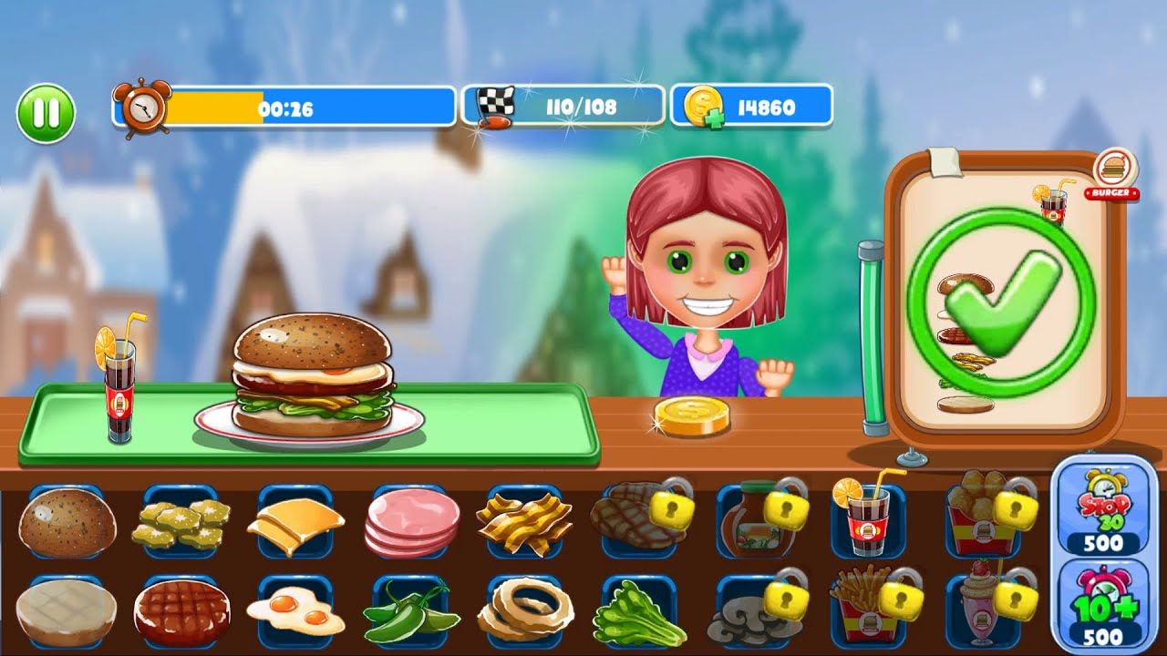 Fun Burger Maker game, Restaurant game, Fun Burger Maker World 2 ...