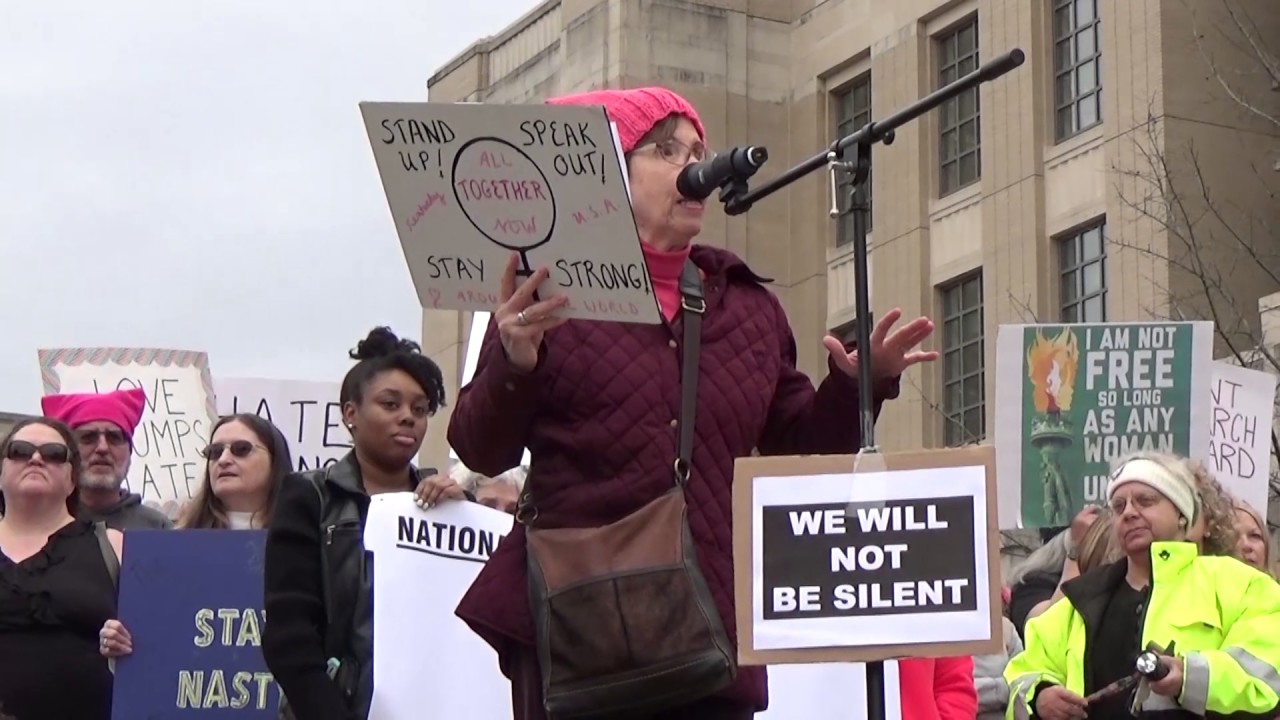 George Ella Lyon at Women's March on Washington Sister March--Lexington ...