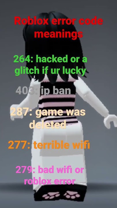 roblox error code meanings - YouTube