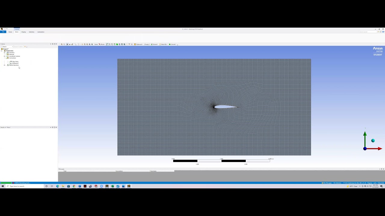 Rotating NACA 2415 airfoil - YouTube