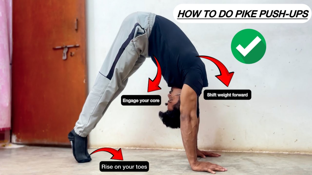 How To Do Pike Push-ups || Pike Push-up Solution || Rahul Rajak - YouTube