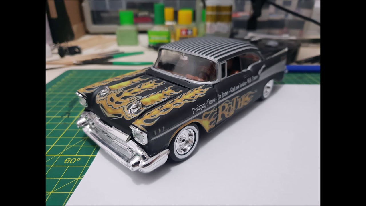 1/24 Revell Ed Roth 1957 Chevy Bel Air - YouTube