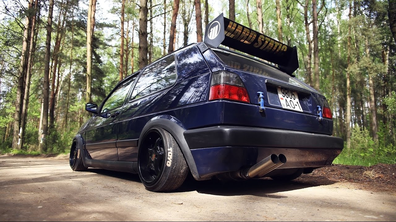 Golf MK2 static stance Fail - YouTube