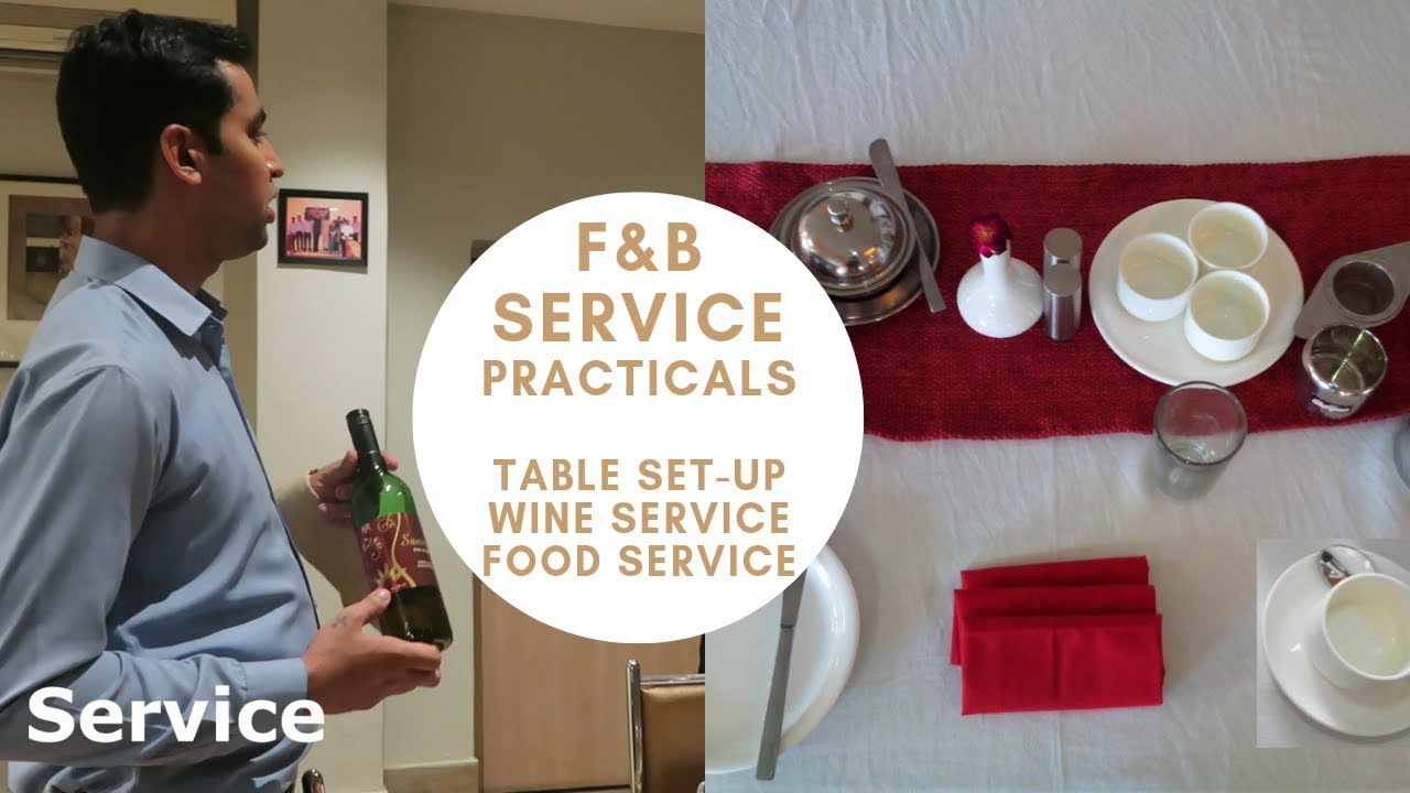F&B Service Department || Restaurant Service,Table Set-Up,Wine Service ...