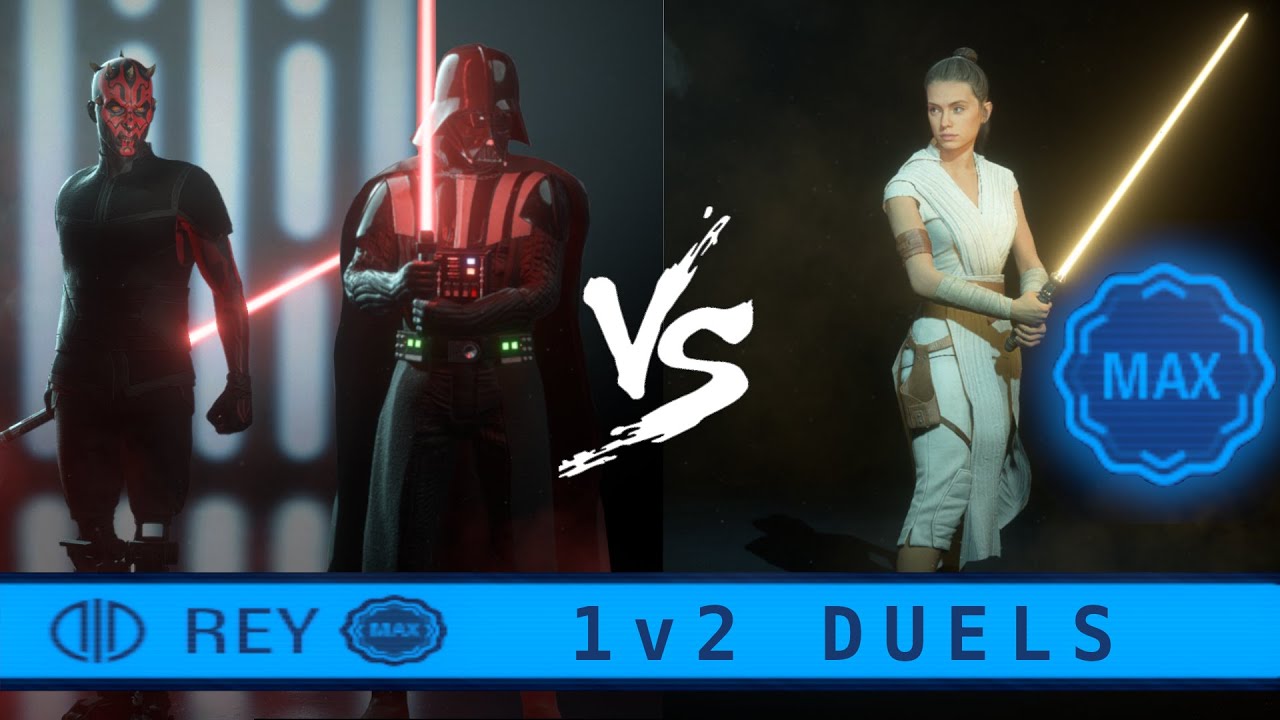 1v2 Duels Compilation With Max level Rey | Star Wars Battlefront II ...