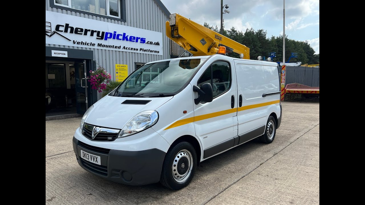 2013 Vauxhall Vivaro 2.0 CDTi Versalift ET26NEXS Access Platform Cherry ...