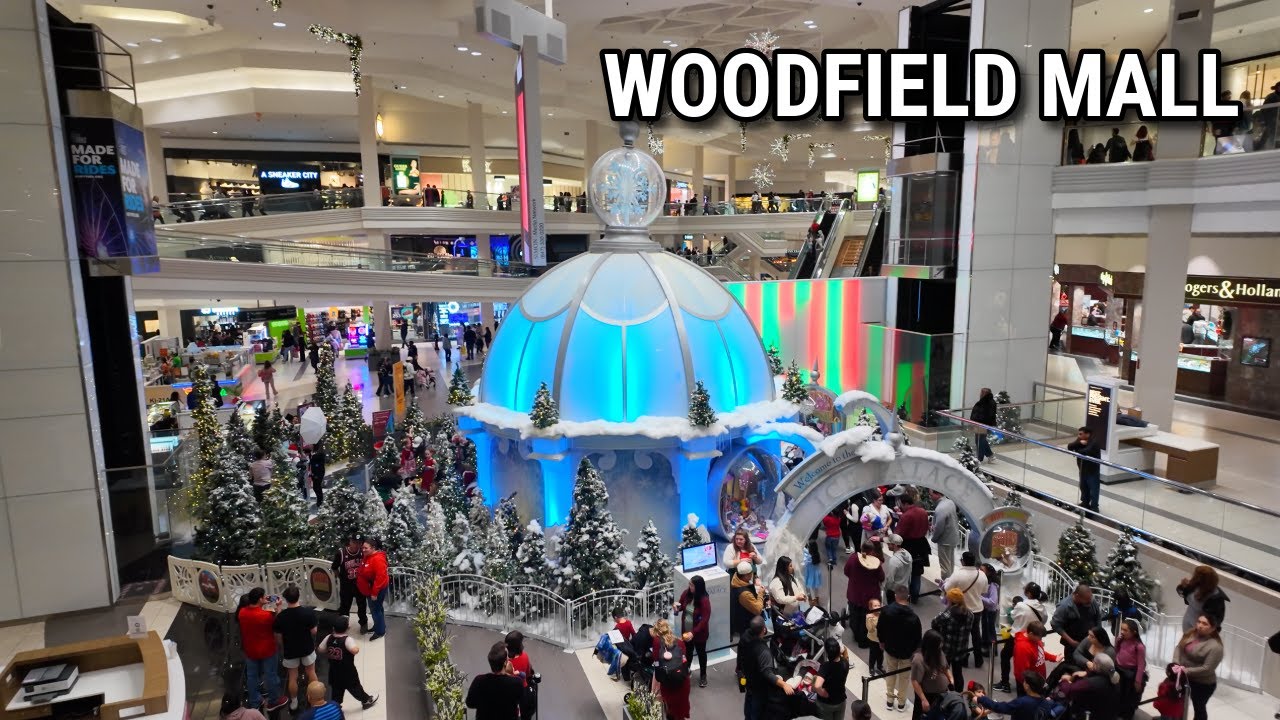 CHICAGO Christmas Walk 🎄 Illinois Largest Mall | WOODFIELD MALL | On ...