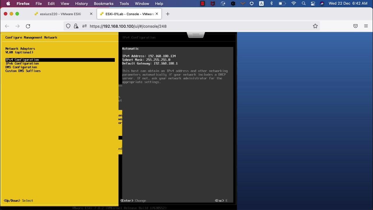 13 ESXi Basic Configurations - YouTube