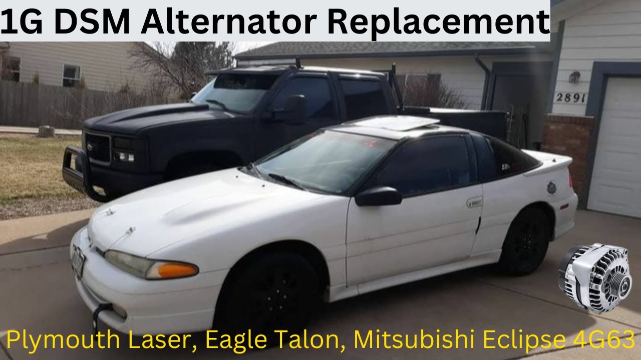 1G DSM Alternator Replacement 4G63 - YouTube