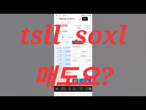 Tsll soxl 매도 타점 저도잘? 미국주식 나스닥 투자 - YouTube