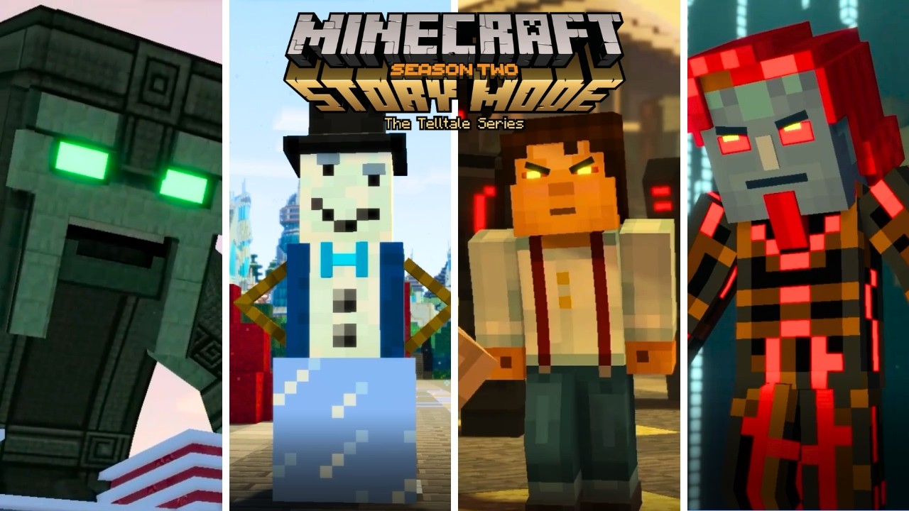 Minecraft: Story Mode Season 2 - All Admin Moments - YouTube