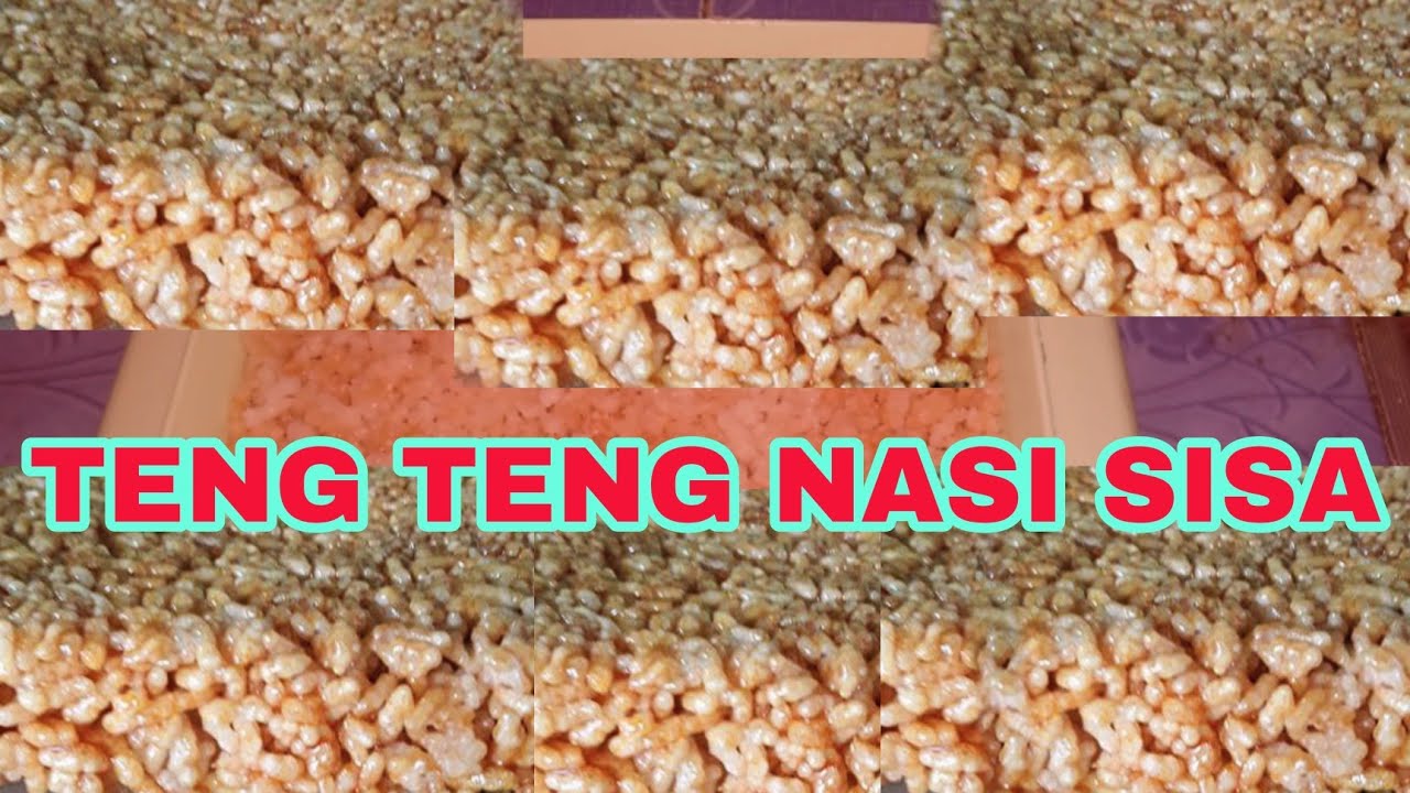 CARA MEMBUAT TENG TENG ENAK DARI NASI SISA - YouTube
