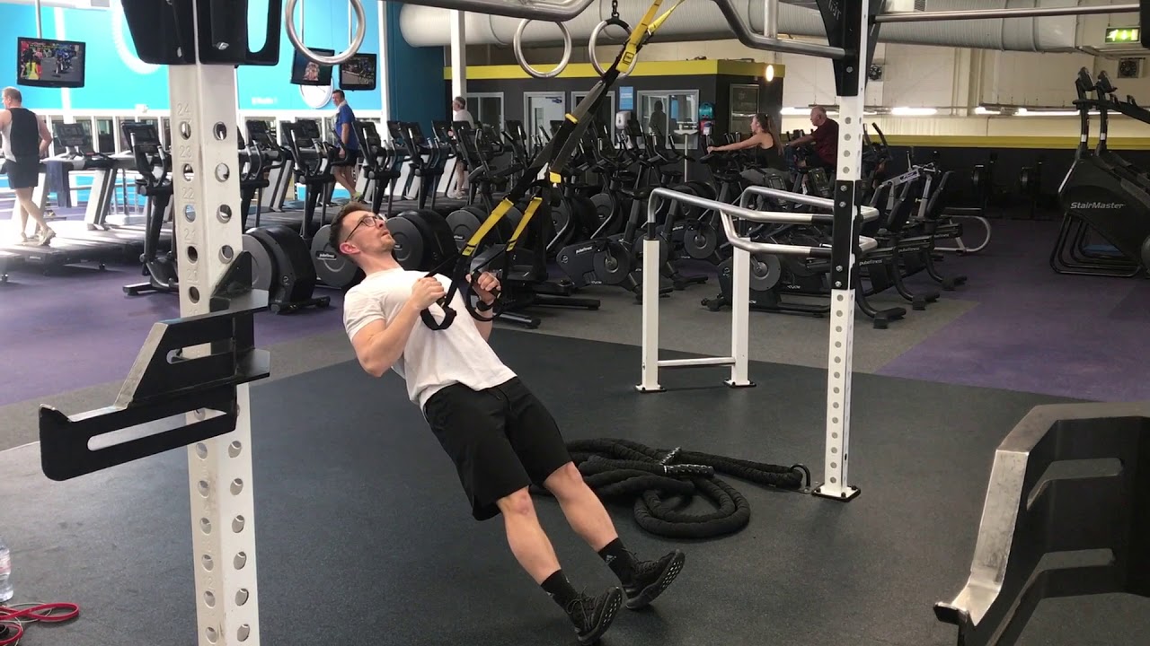 TRX Row Iso Hold - YouTube