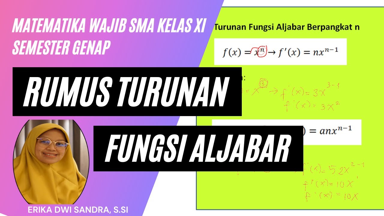 X-JP SMANSA | RUMUS TURUNAN FUNGSI ALJABAR - YouTube