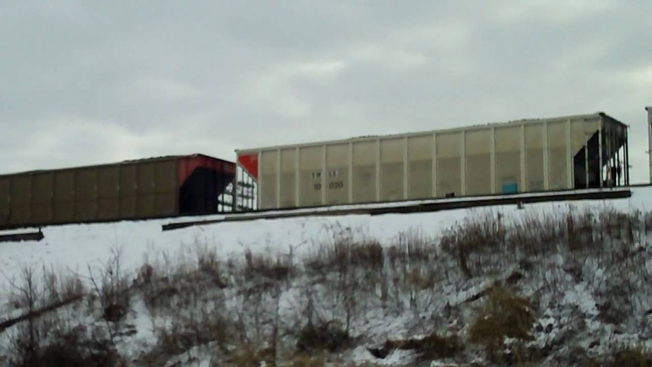 UP 4753 GALCWY and BNSF 5743 Loaded Coal Train - YouTube