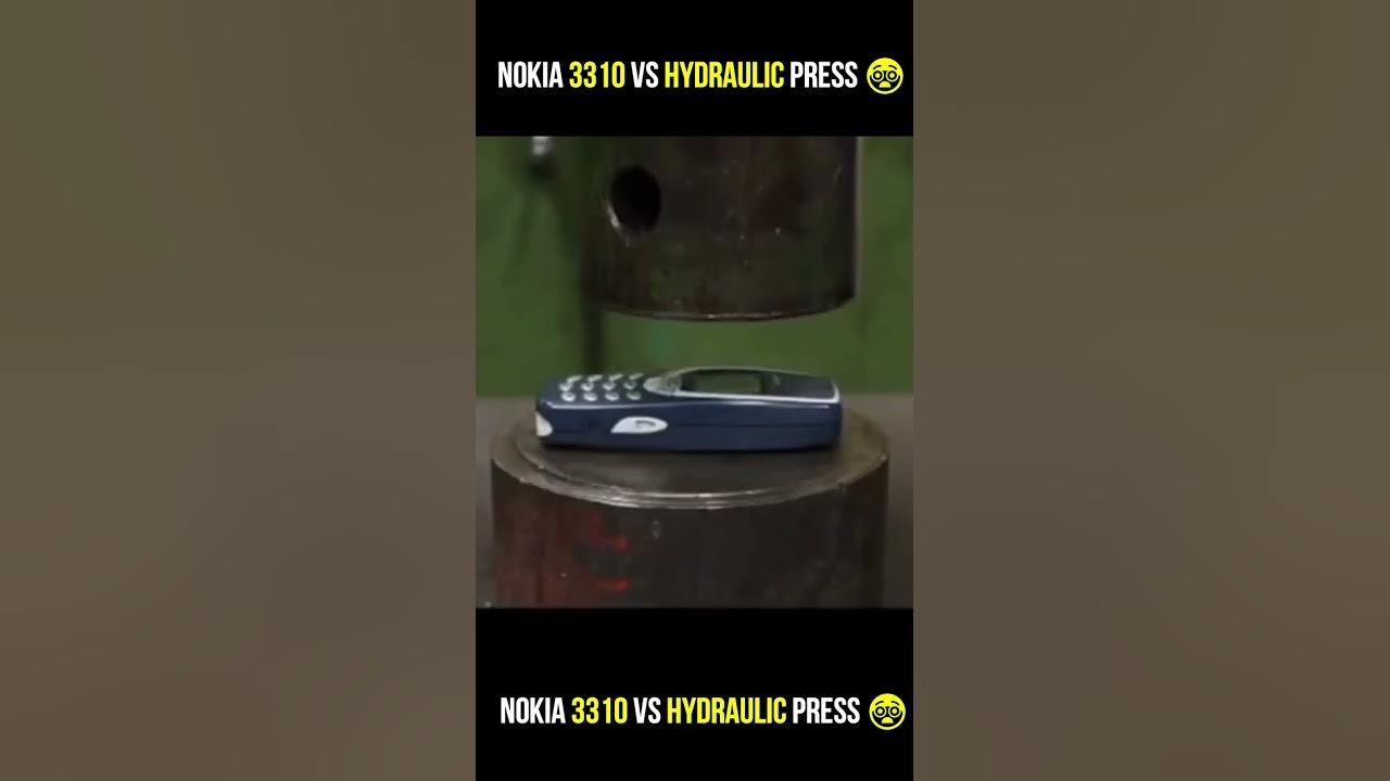 Hydraulic Press Vs Nokia 3310 π¨ Shorts Youtube