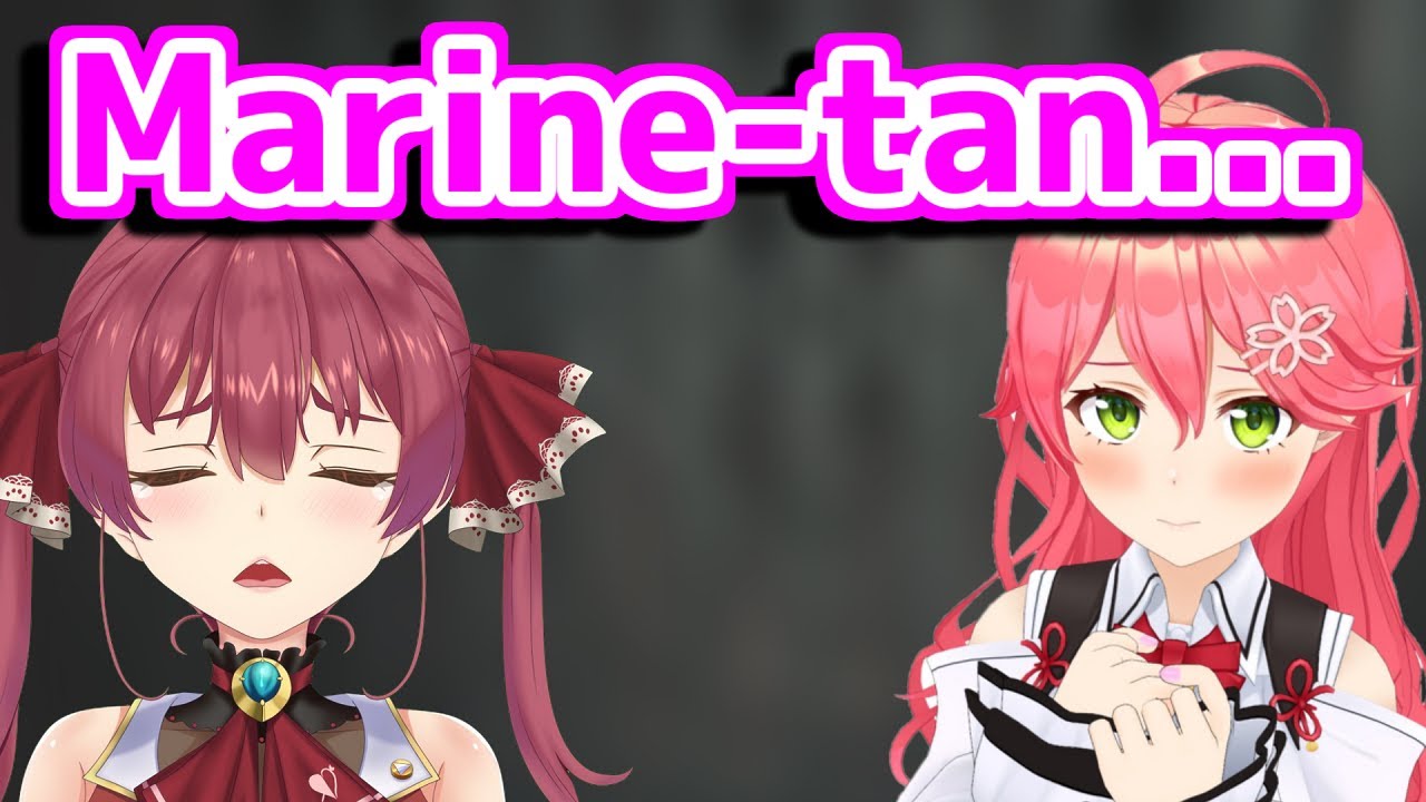 Miko Couldn't Hug Crying Marine [Hololive/Sakura Miko/Houshou Marine ...