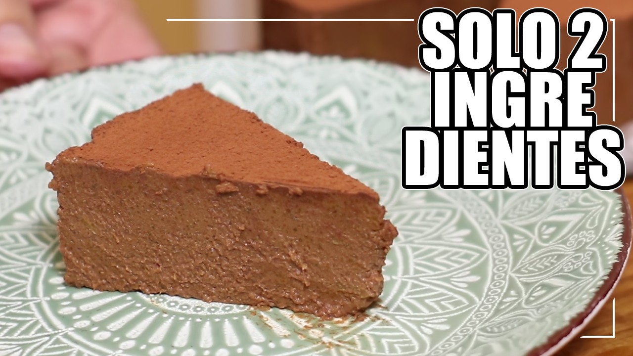 PASTEL SOLO 2 Ingredientes | ¡SIN HORNO, SIN AZÚCAR, Fácil y Rápido ...