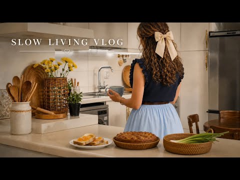A Cozy Day at Home & Home Cooking VLOG |Breakfast & Chicken Cake🎨