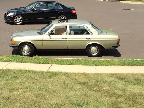 EURO W123 1984 Mercedes Benz 300d 4spd manual - YouTube