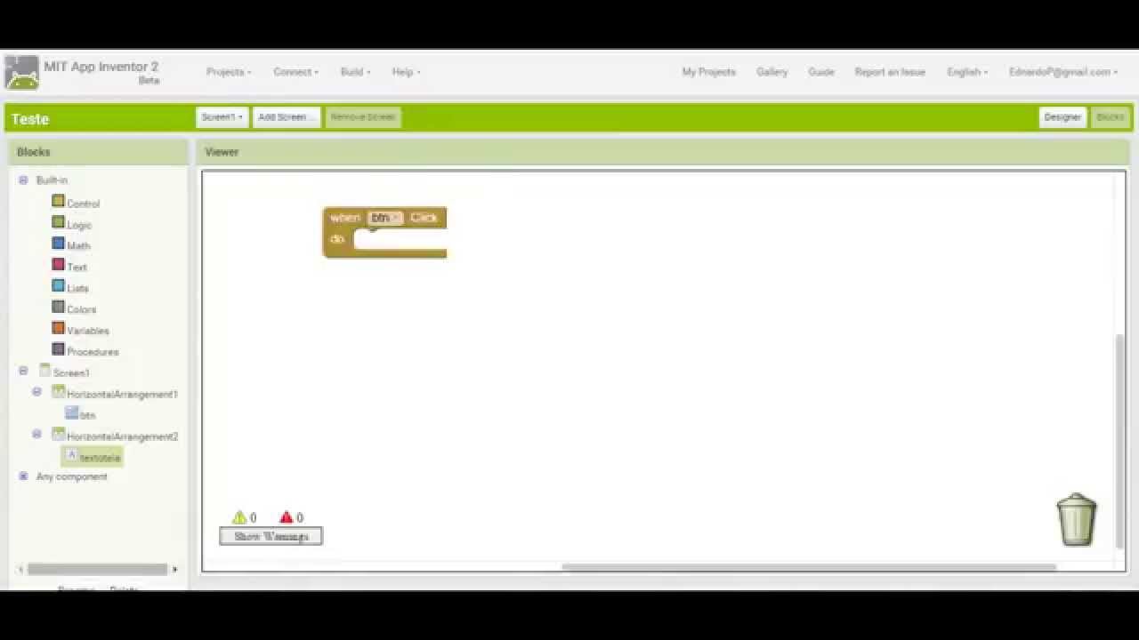 App Inventor 2 - Aula 01 - Conhecendo o AI2 - YouTube
