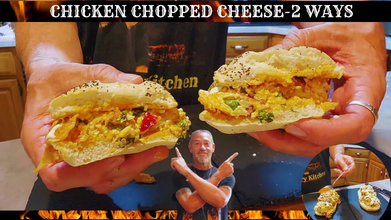 Chicken Chopped Cheese 2 Way's Recipe - YouTube