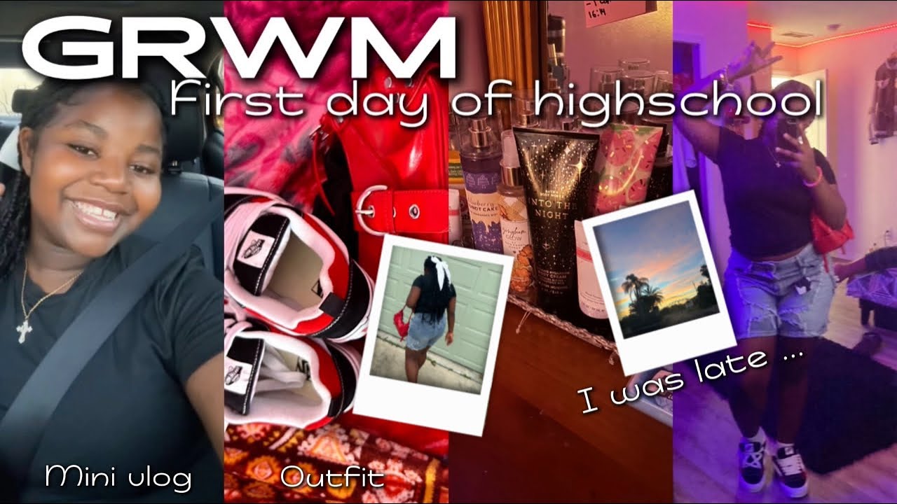 GRWM: FIRST DAY OF HIGH-SCHOOL *freshman year - YouTube