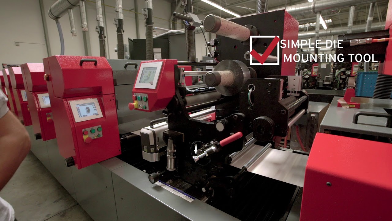 Semi rotary hot foil stamping unit, by Codimag - YouTube