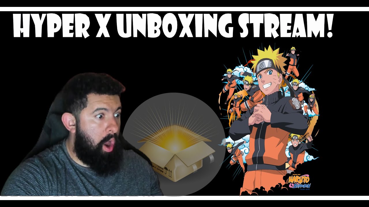 Unboxing Hyper X & Naruto Collab Stuff! Come Hang Out! - YouTube