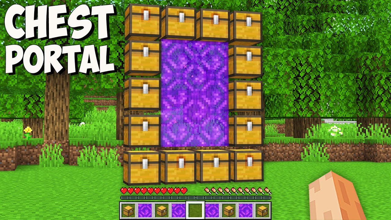 Where does SECRET CHEST PORTAL LEADS in Minecraft? I found THE BIGGEST ...
