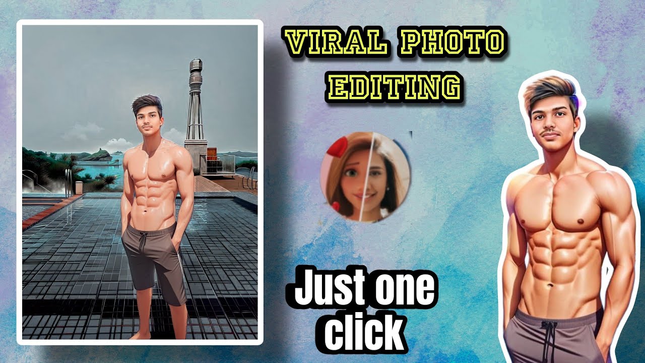 Instagram New Trending 3D Six Pack Photo Editing | Al 3D Six Pack Photo ...