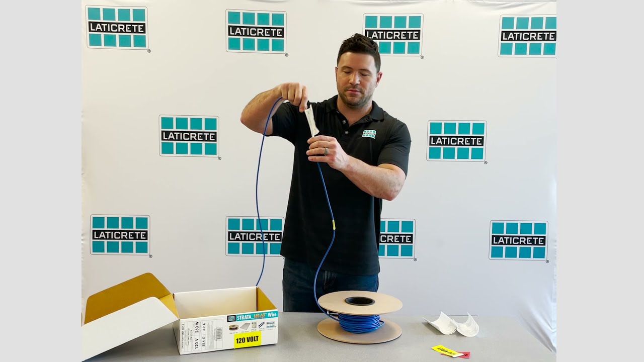 STRATA_HEAT Heating Wire Unboxing for LATICRETE Radiant Floor Heating ...