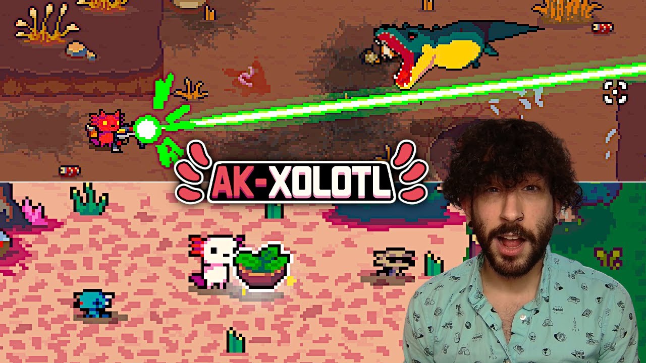 you're an axolotl with a gun in this new roguelike shooter - YouTube