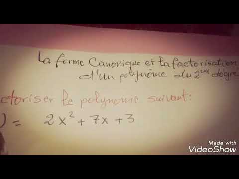 Forme canonique et factorisation d'un polynôme du seconde degré - YouTube