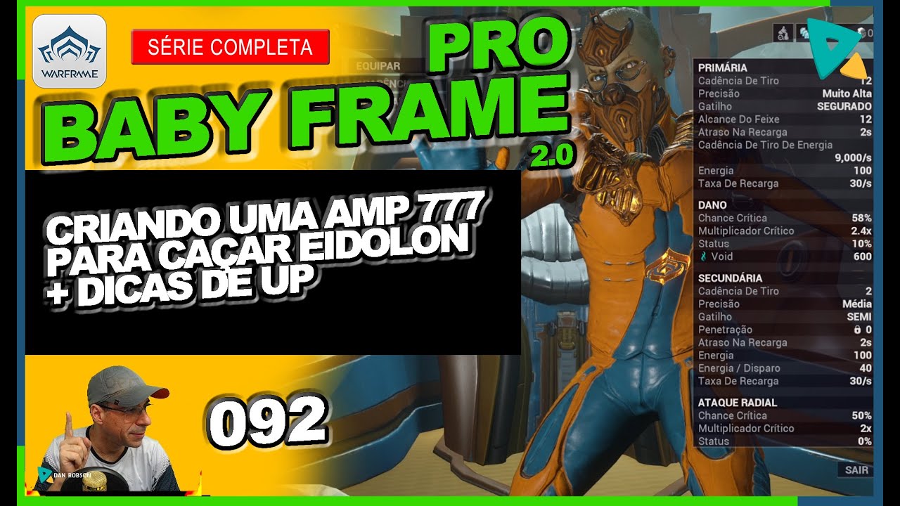WARFRAME - BABYFRAME 2.0 PRO 092 !!! CRIANDO UMA AMP 777 para matar ...