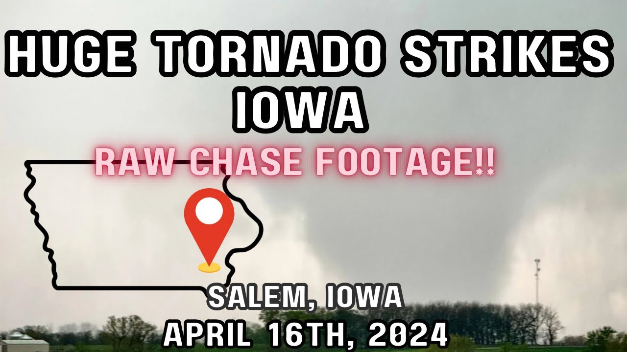HUGE Tornado Strikes Iowa! RAW Storm Chaser Footage!! - YouTube