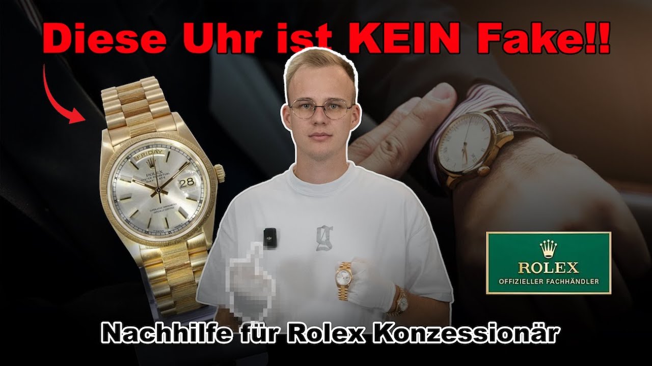 Beef mit Rolex-Konzessionär 😡 Ist die Rolex Day-Date Fake?! Analyse und ...