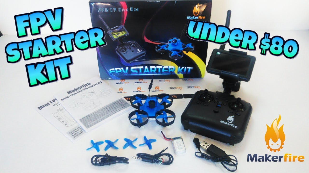 New FPV Whoop Starter Kit for Under $80 | Makerfire ARMOR Blue Bee - YouTube