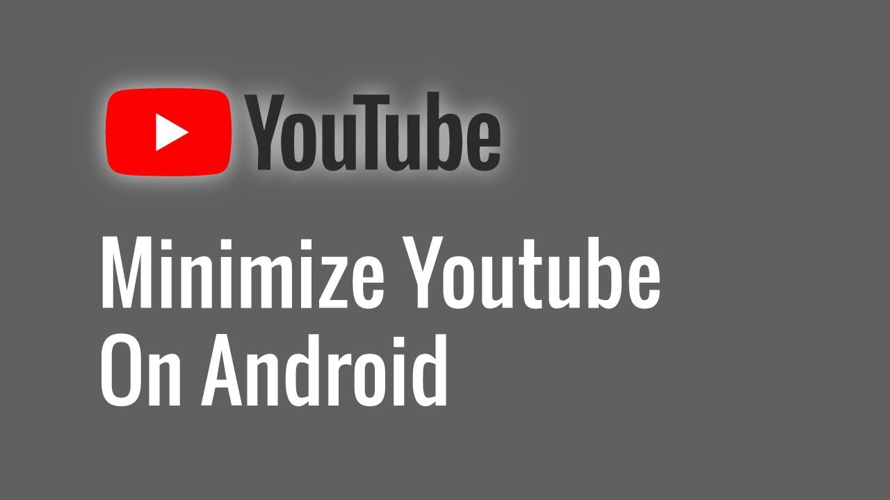 How to minimize YouTube on android - Easy Pop Up Screen - YouTube