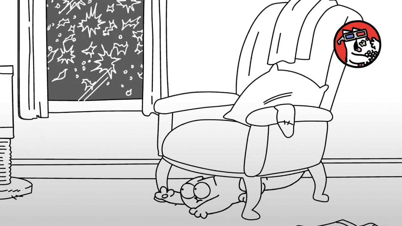 Simon's Cat tries to Hide from Fireworks | Simon's Cat Extra - YouTube