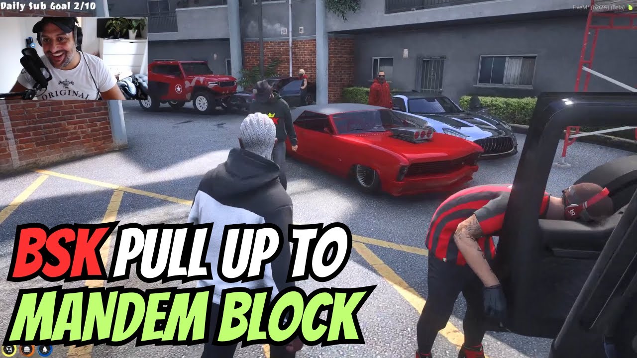 BSK Pull Up To The MANDEM Block | MANDEM NOPIXEL GTA RP - YouTube
